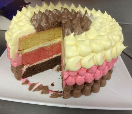Neapolitan 3 Layer Cake | bunch