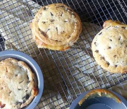 Roast Chicken & Camembert Pies | bunch