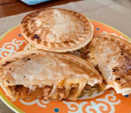 Leftover mince bolognese sauce cheesy pies | bunch