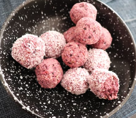 Purple Berry Bliss Balls | bunch