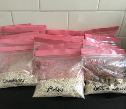 DIY porridge sachets | bunch