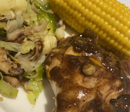 Chicken with black pepper sauce | bunch