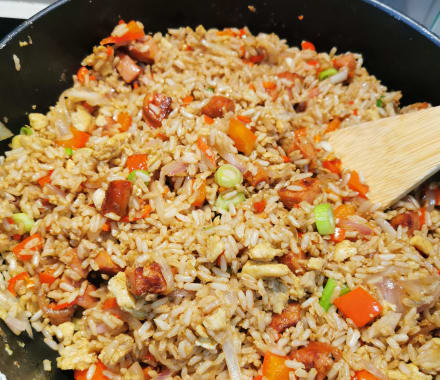 Spicey chorizo fried rice | bunch