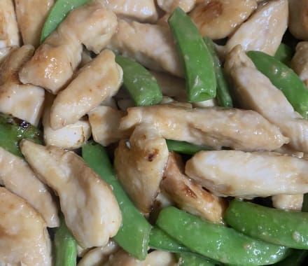 Chicken with sugar snap pea stir fry | bunch