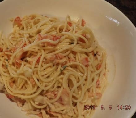 Angel Hair Pasta with Crab, Prawn or Chicken | bunch