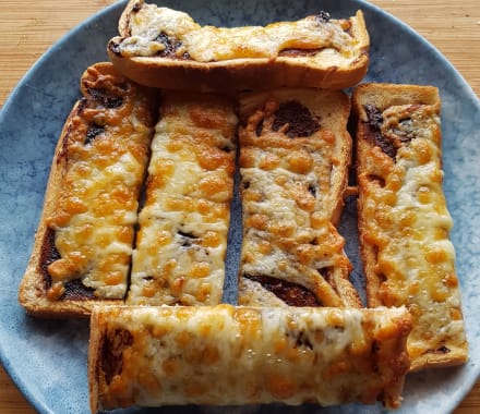 Cheese and Vegemite toasties. | bunch