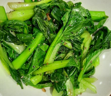 Stir fried siew pak choy | bunch