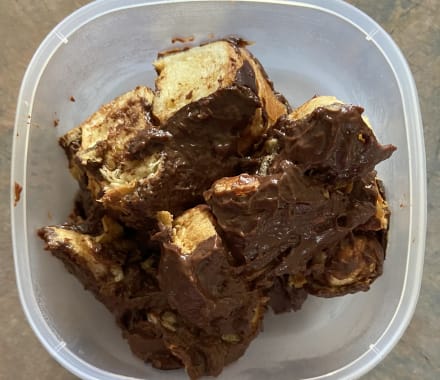 Chocolate Custard Croissant Pudding | bunch