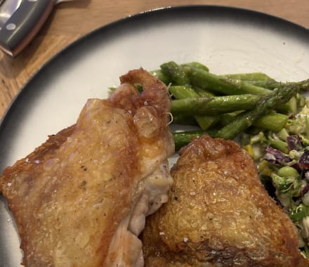 Crispy skinned chicken | bunch