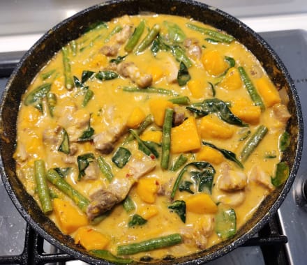 Pumpkin and string beans in coconut milk | bunch