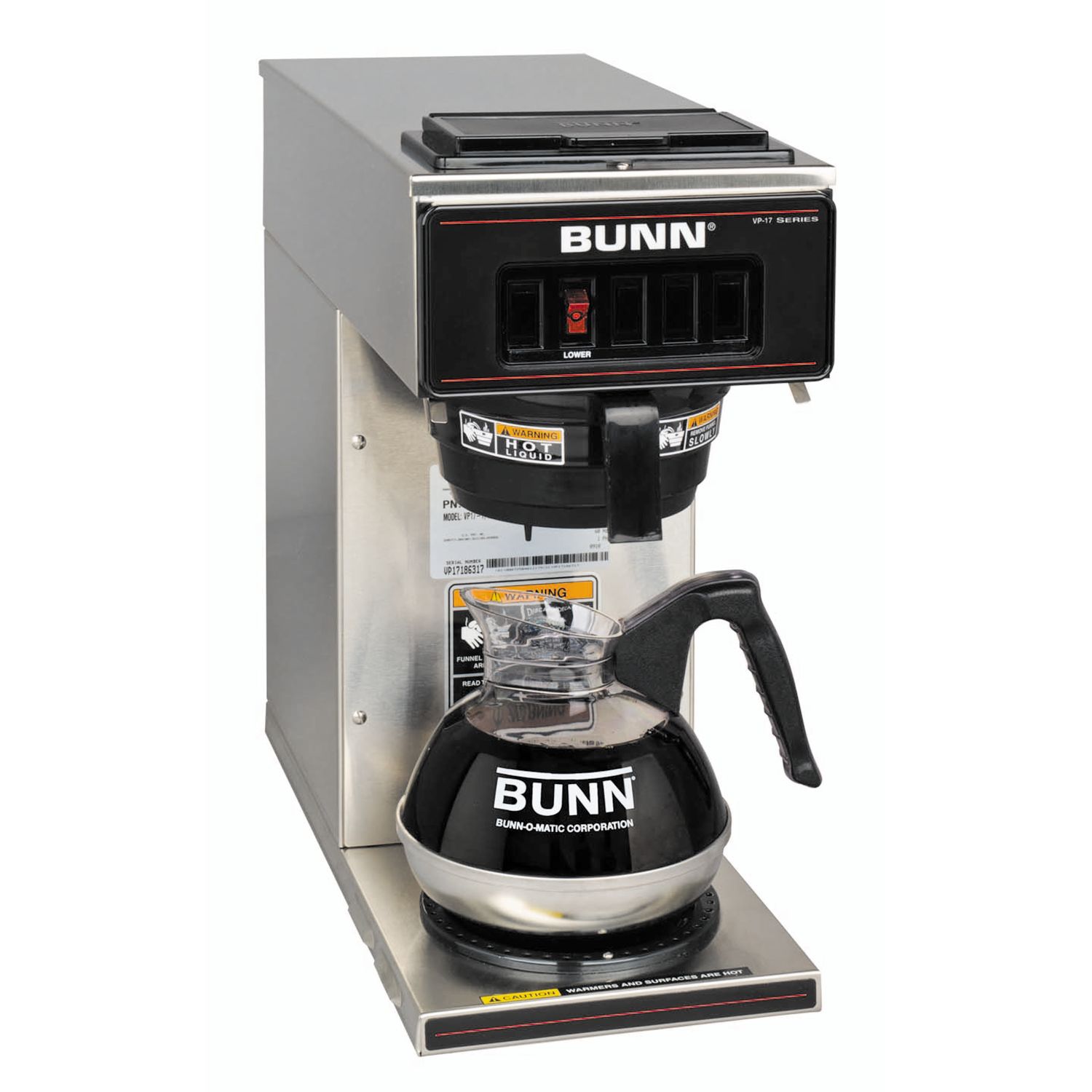 VP17-1, Stainless (1 Lower Warmer) - Coffee - BUNN Commercial Site