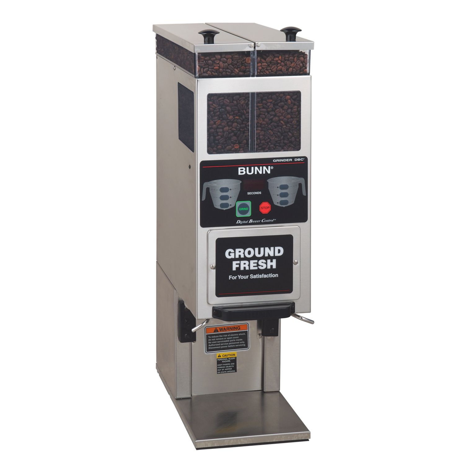 G9-2T DBC Tall, Stainless Steel - Grinders - BUNN Commercial Site