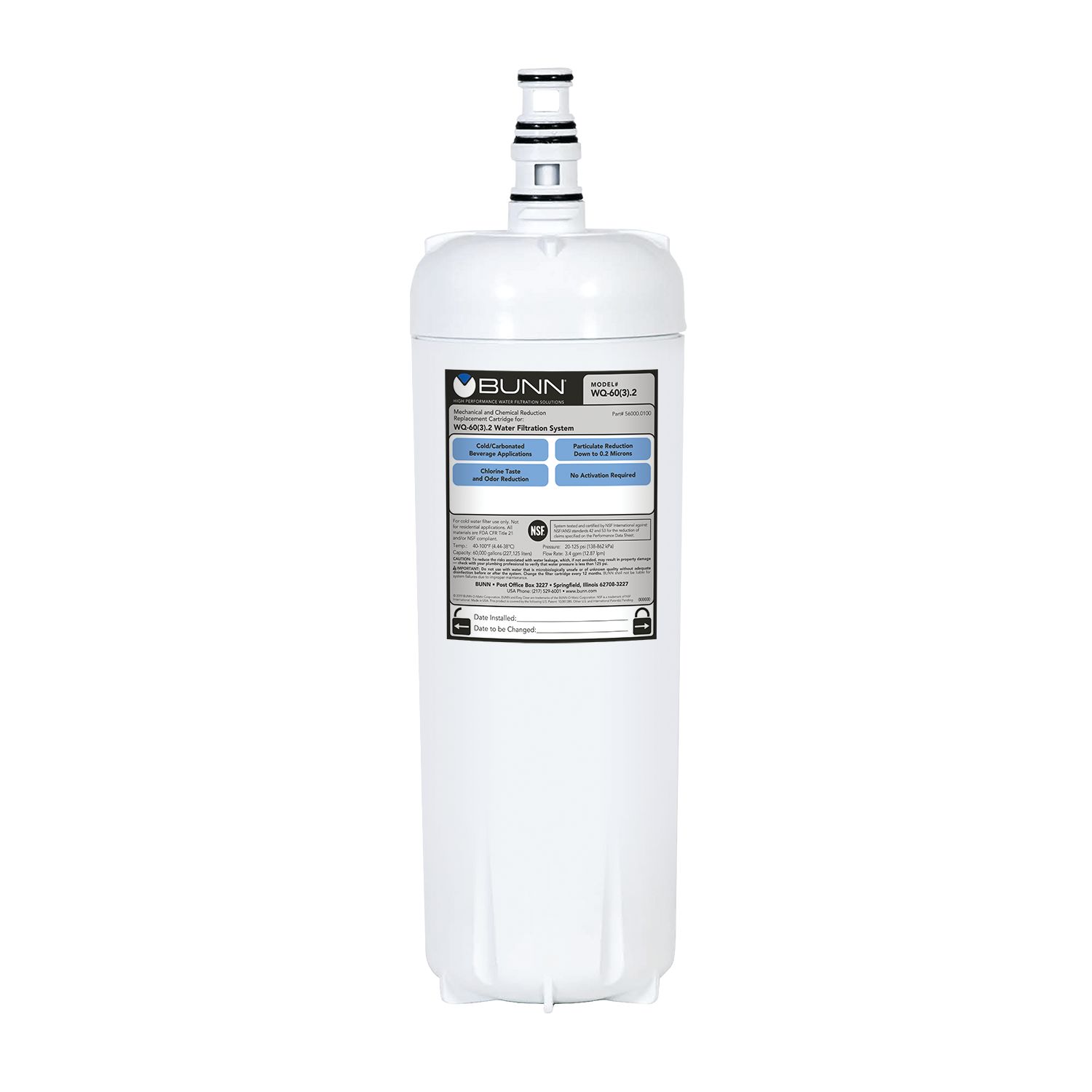 WQ-60(3.4).2 CARTRIDGE - Water Filters - BUNN Commercial Site
