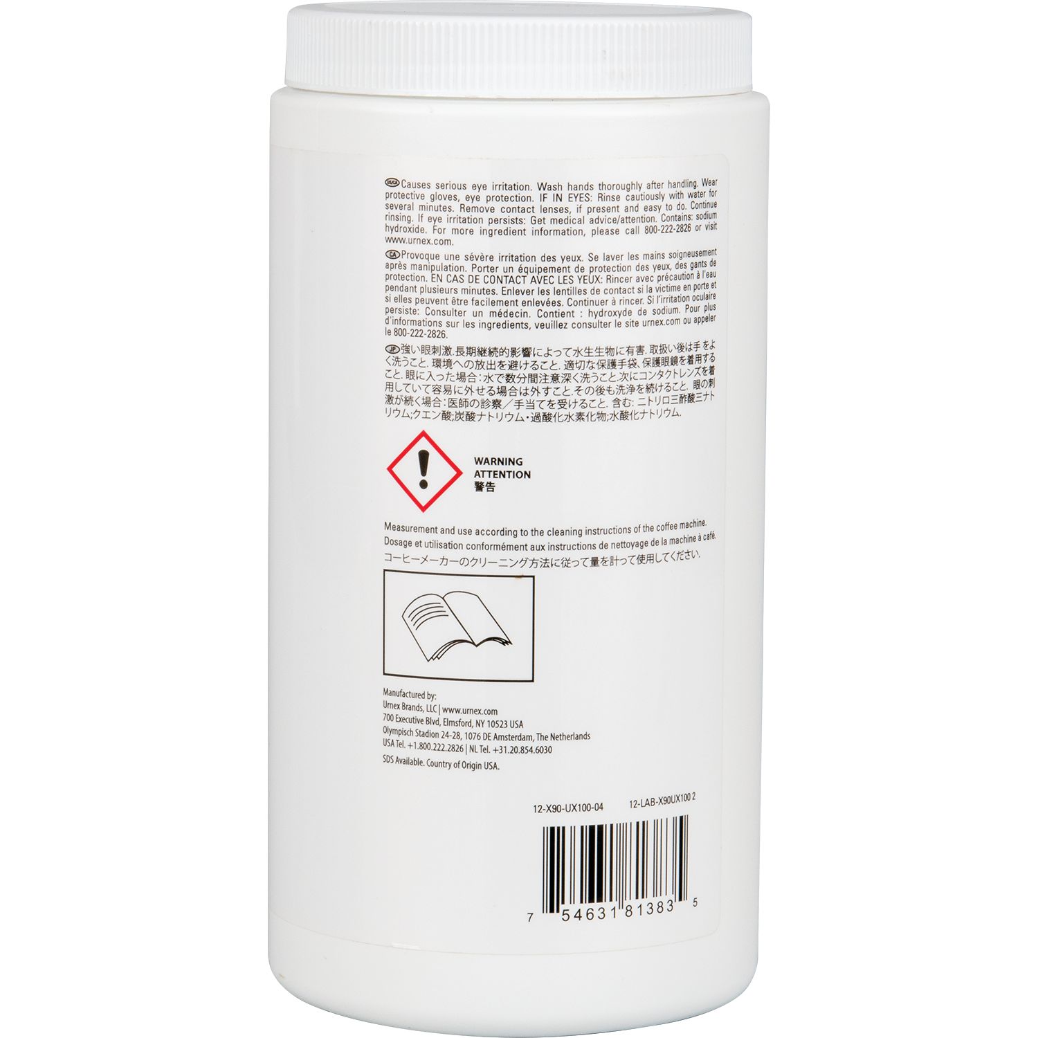 CLEANER, CAFIZA X90 TABS - Hardware - BUNN Commercial Site