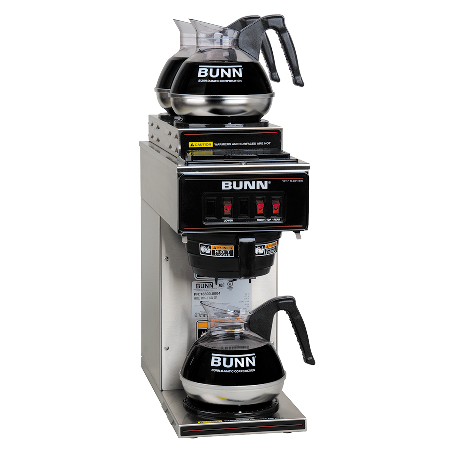 VP17-3, Stainless (2 Upper/1 Lower Warmer) - Coffee - BUNN Commercial Site