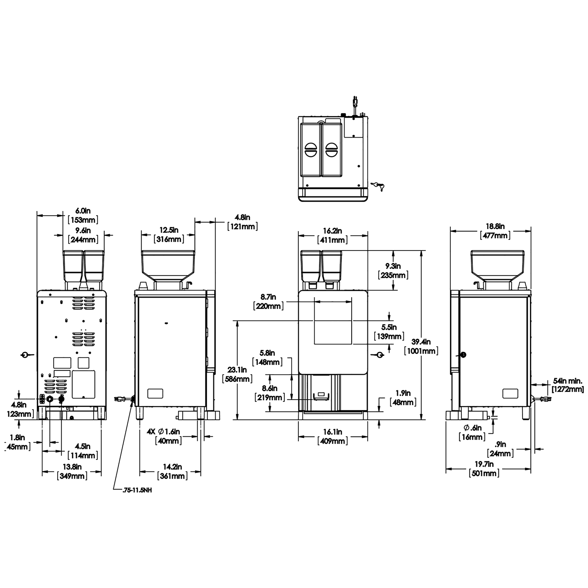Sure Immersion® 220 120/208-240V - Bean to Cup - BUNN Commercial Site