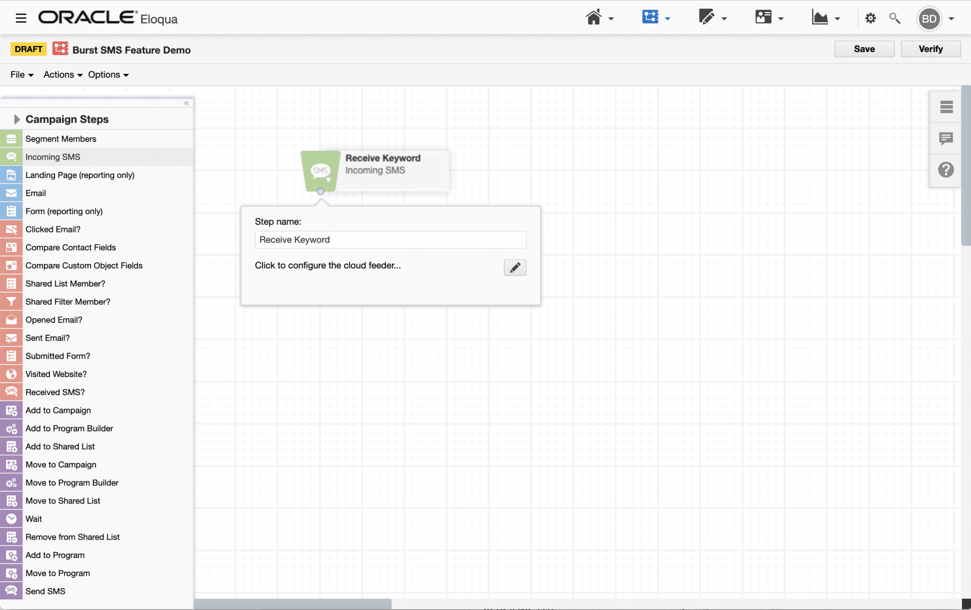 Oracle Eloqua - Burst SMS Installation and Guide