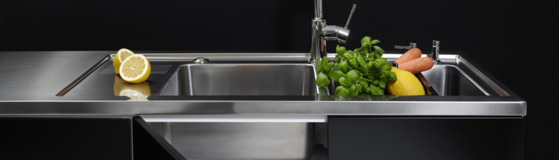 Intra | Køb køkkenvaske og tilbehør i rustfrit stål