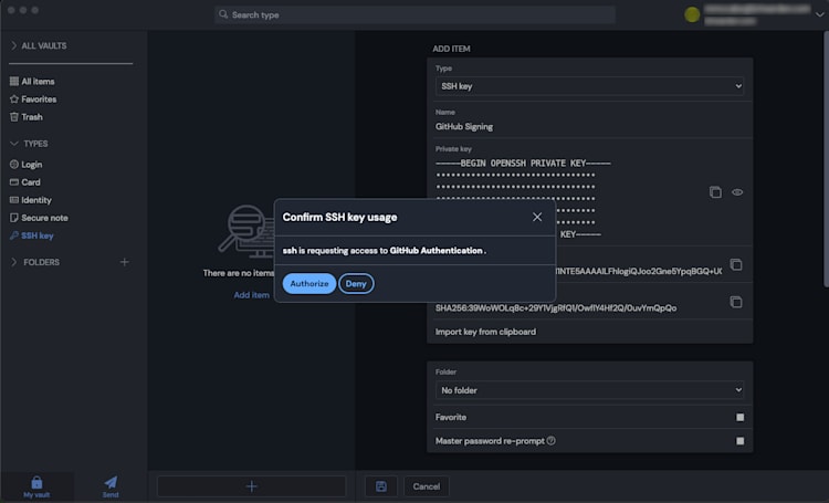 Bitwarden SSH Agent | Bitwarden