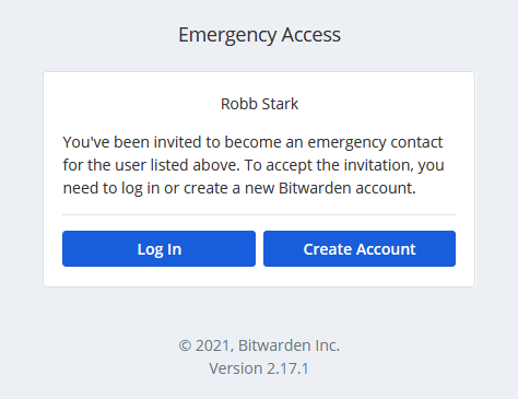 Emergency Access | Bitwarden Help Center