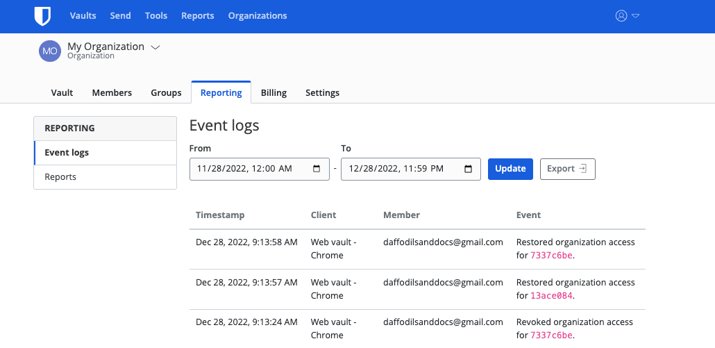 Manage your Organization | Bitwarden Help Center