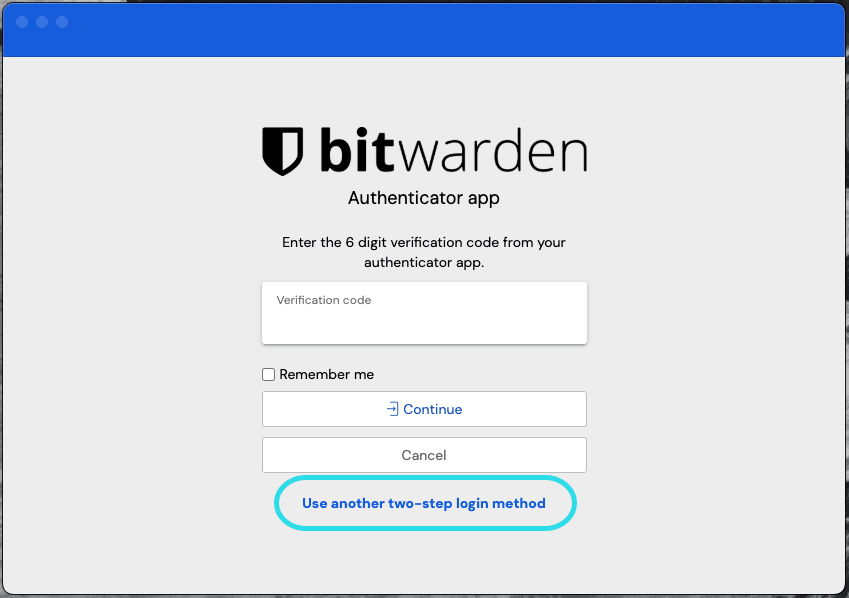 Two-step Login Methods | Bitwarden