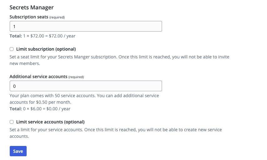 Secrets Manager Quick Start | Bitwarden Help Center