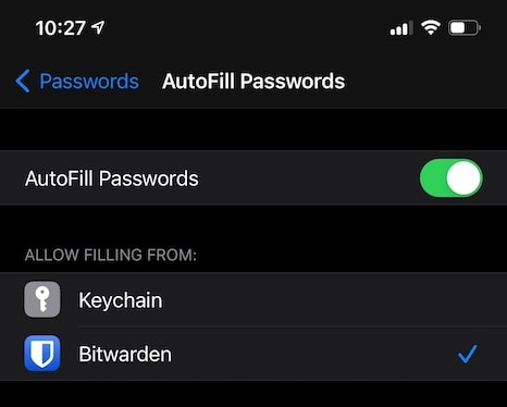 Auto-fill Logins on iOS | Bitwarden Help Center