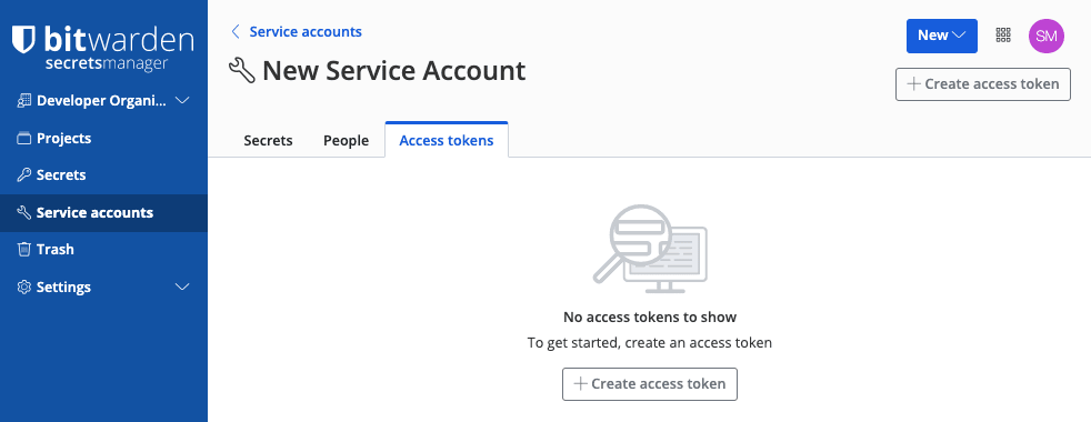 Access Tokens | Bitwarden Help Center