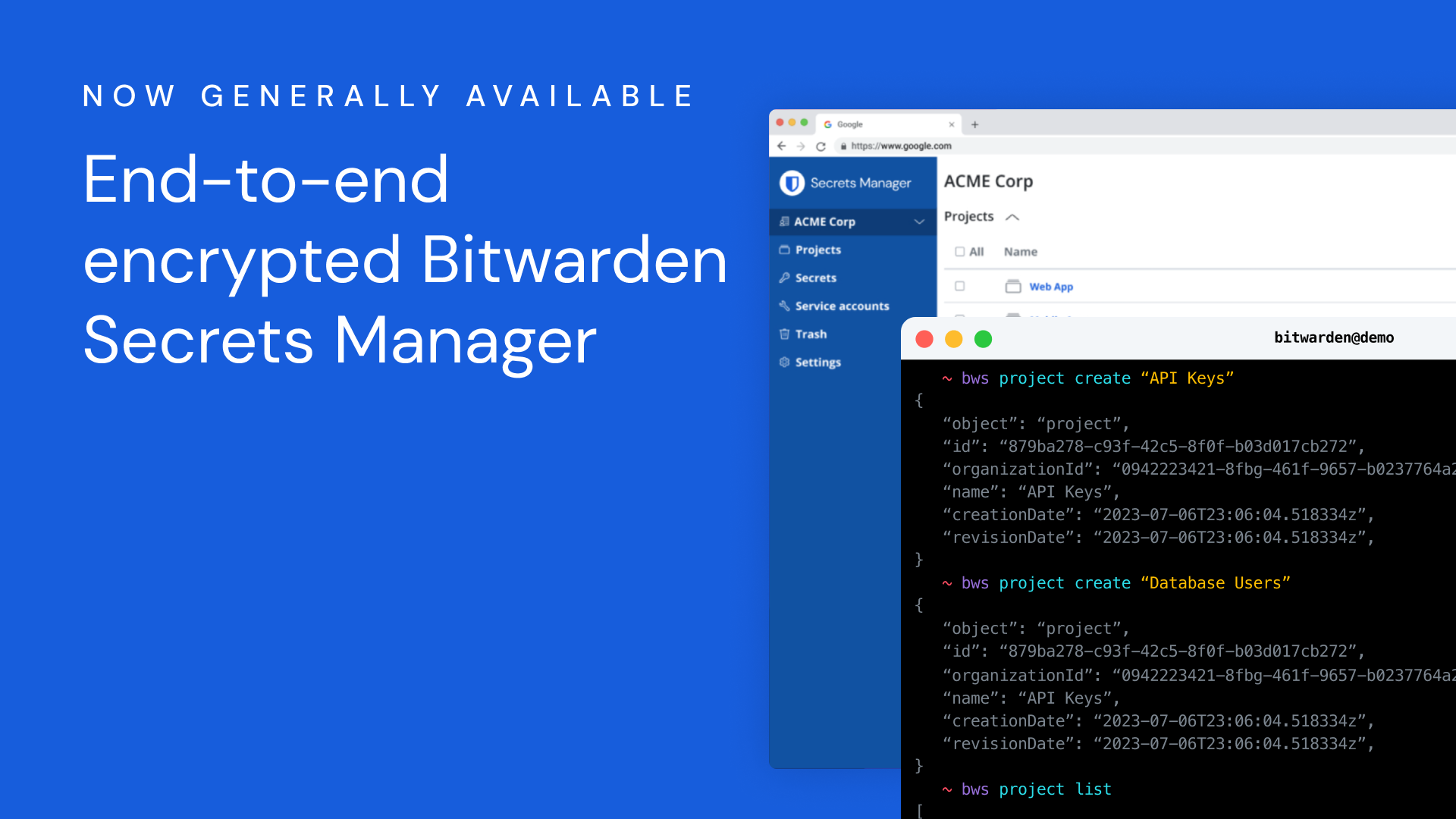 End-to-end encrypted Bitwarden Secrets Manager now generally available | Bitwarden Blog
