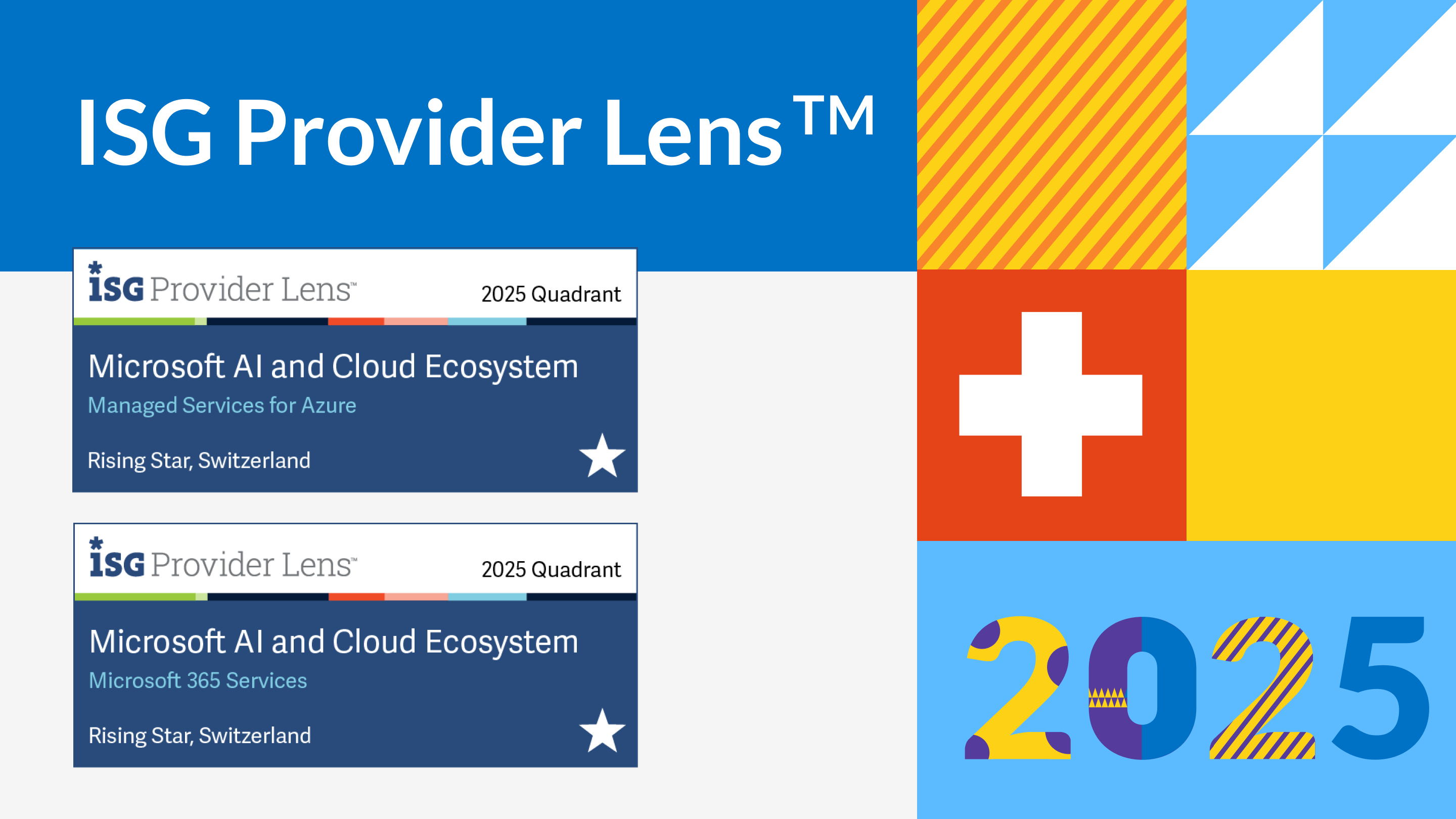 glueckkanja Switzerland named ISG ‘Rising Star’ 2025 for Microsoft 365 & Azure Services