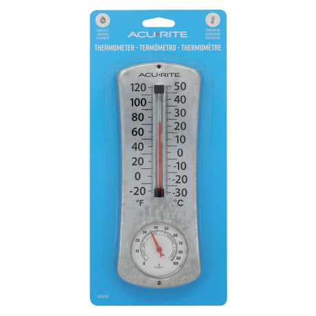 AcuRite® 8.5-Inch Galvanized Thermometer/Hygrometer for Indoor or ...