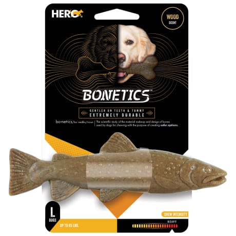 Hero Bonetics™ Large Wood-Scented Trout Chew Toy | Cabela's Canada