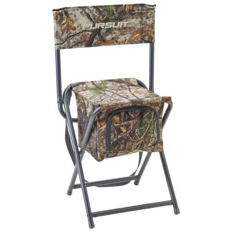 Pursuit® Zonz Woodlands Camo Folding Dove Stool with Back | Cabela's Canada