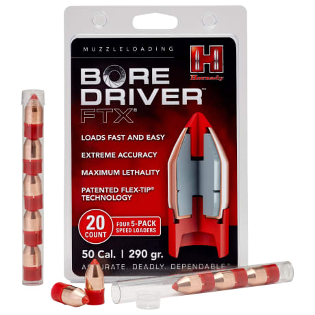 Hornady® Bore Driver™ 50 Cal 290 Gr FTX® Muzzleloader Bullets | Cabela's Canada