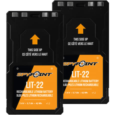 SPYPOINT LIT-22 Rechargeable Lithium Battery 2-Pack | Cabela's Canada