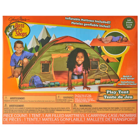 Bass Pro Shops® Kids' Pop-Up Tent with Inflatable Mattress | Cabela's ...