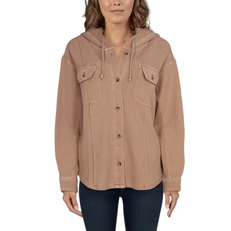 Natural Reflections® Woman's Waffle Hooded Shirt Jacket | Cabela's Canada