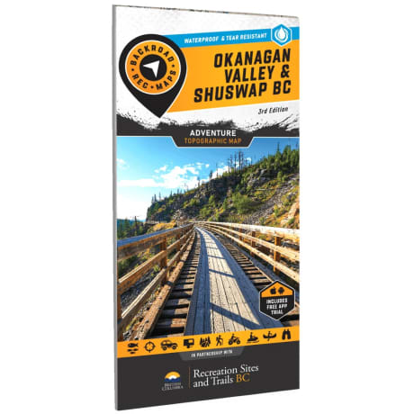 Backroad Mapbooks Okanagan Valley & Shuswap BC Recreation Map | Cabela ...