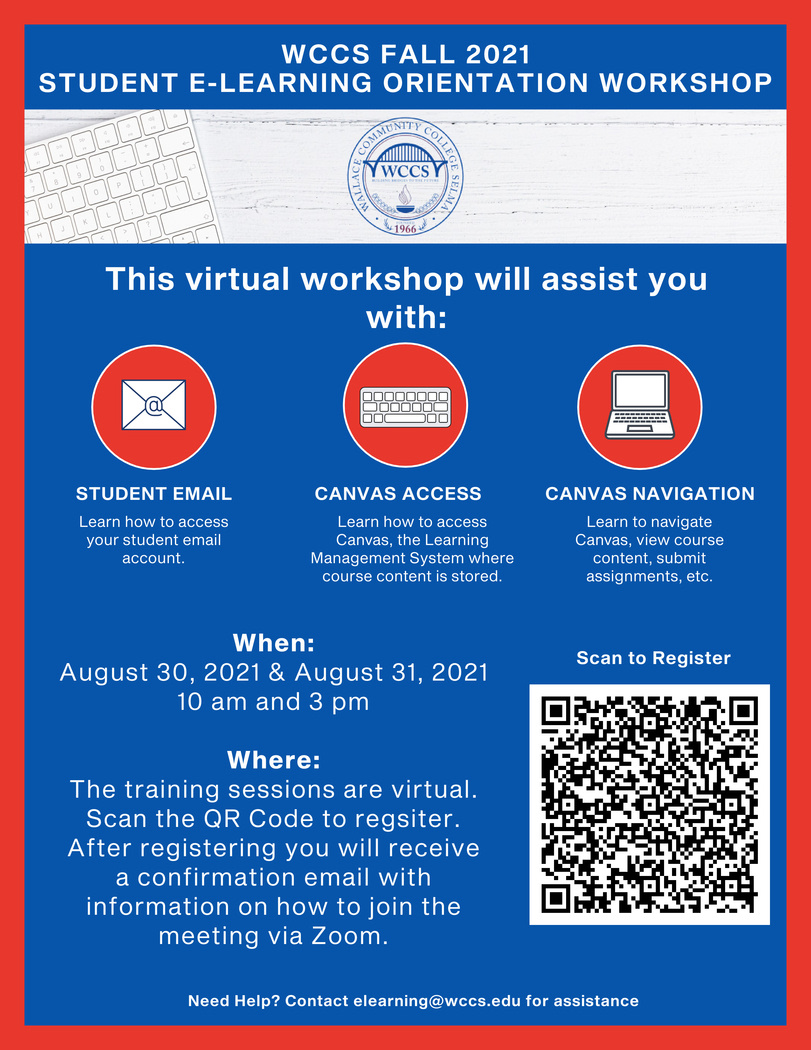 Virtual E-Learning Student Orientation Workshop - Fall 2021 - August 30 ...