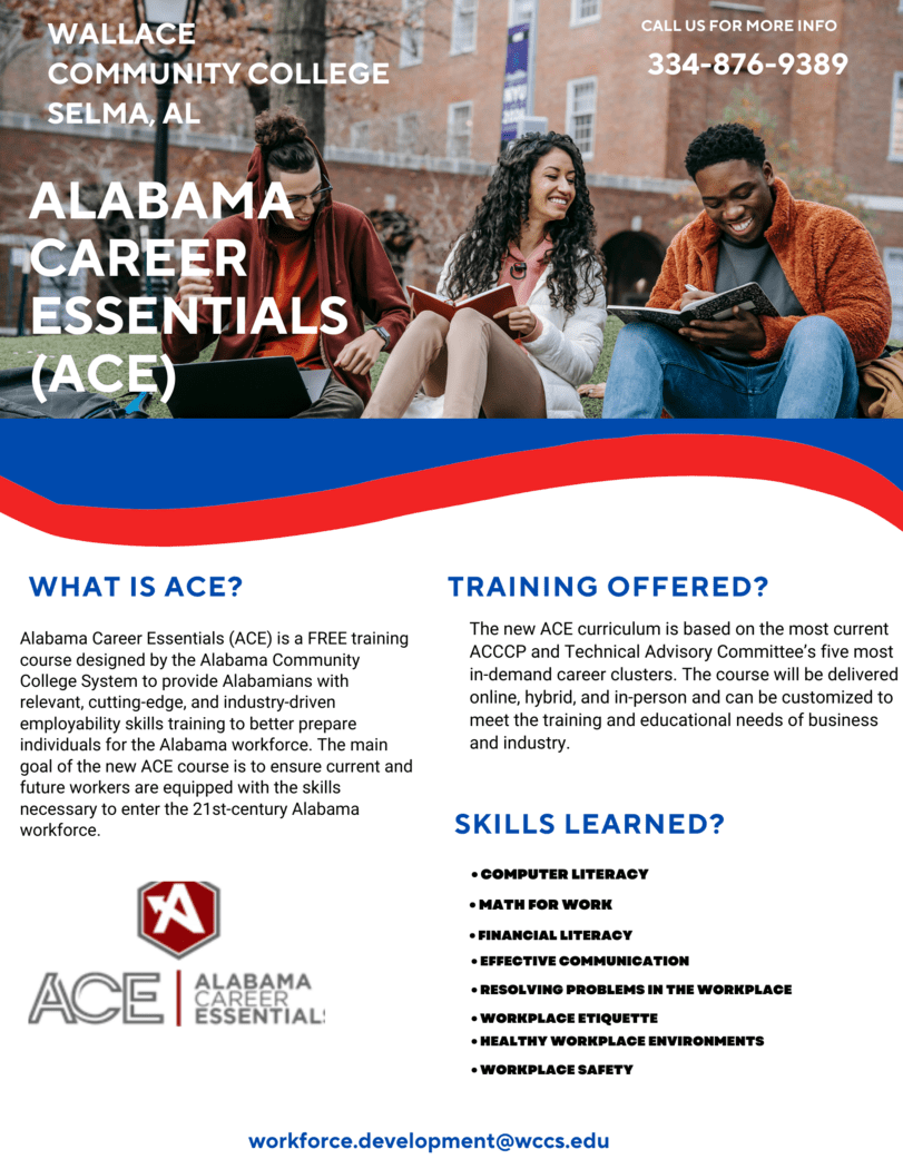 ACE Alabama Career Essentials | Wallace Community College Selma ACE Alabama Career Essentials | Wallace Community College Selma