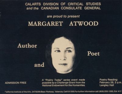 Margaret Atwood | CalArts Poster Archive