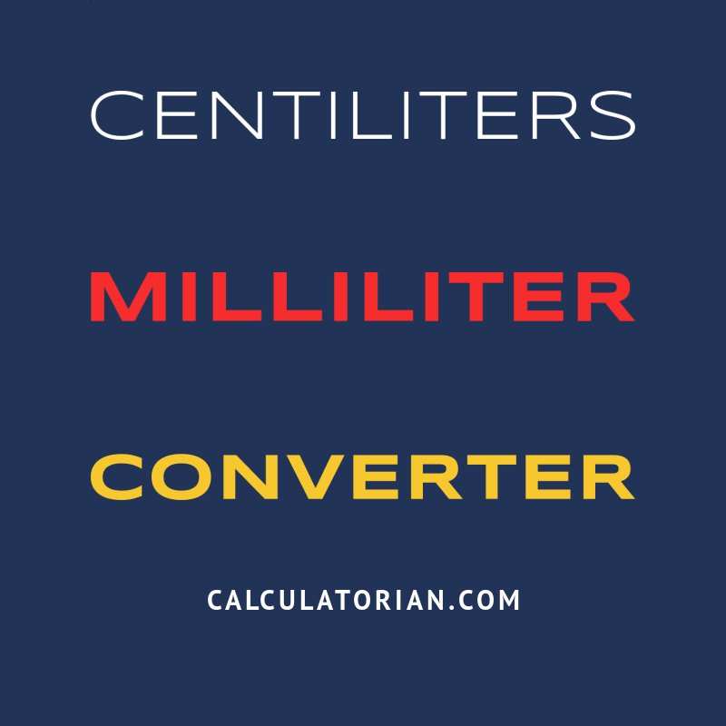 Converteren Van Centiliters Naar Milliliter