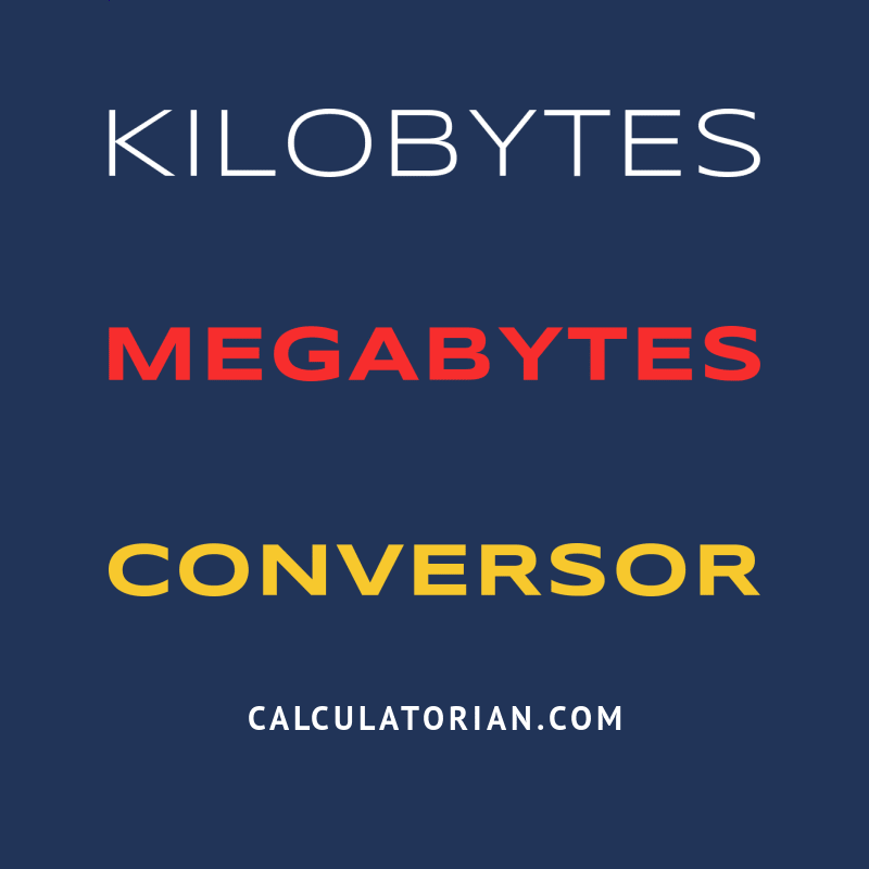 Converter De Kilobytes Para Megabytes