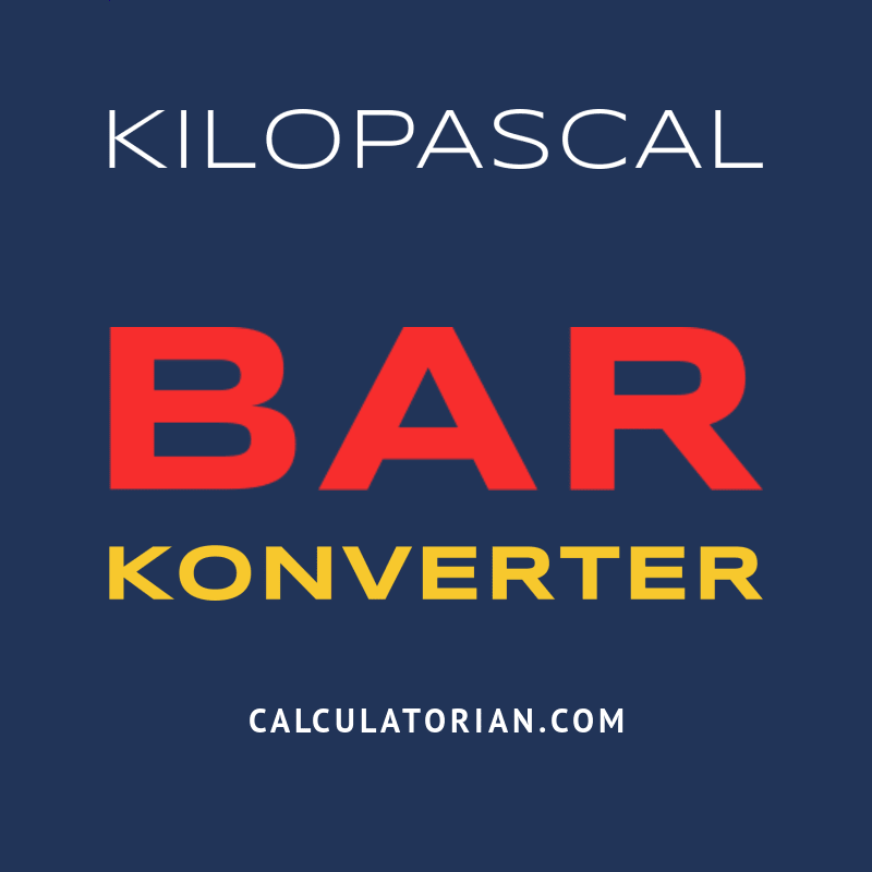 Konvertiere Von Kilopascal Zu Bar