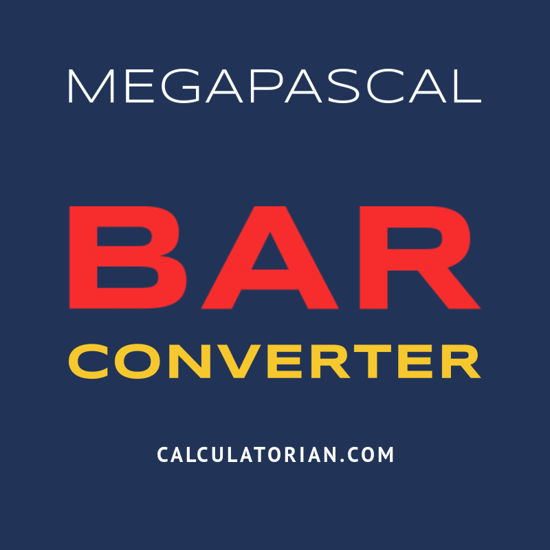 Converteren Van Megapascal Naar Bar