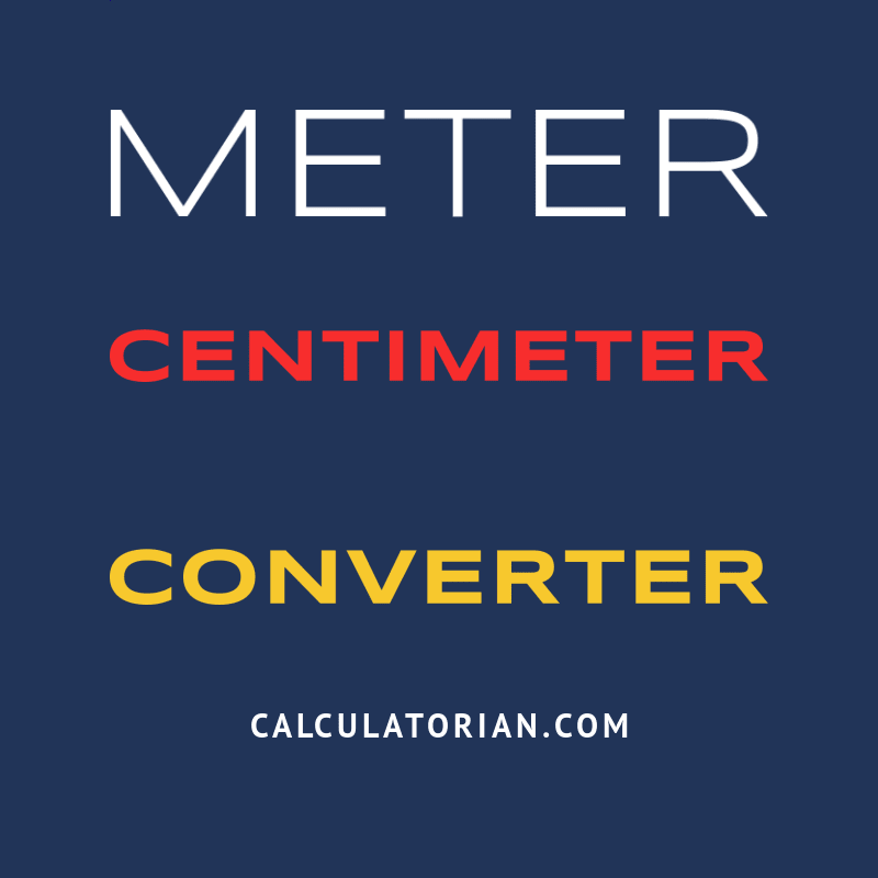 Converteren Van Meter Naar Centimeter
