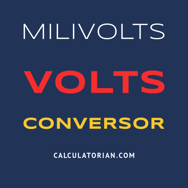 Converter De Milivolts Para Volts