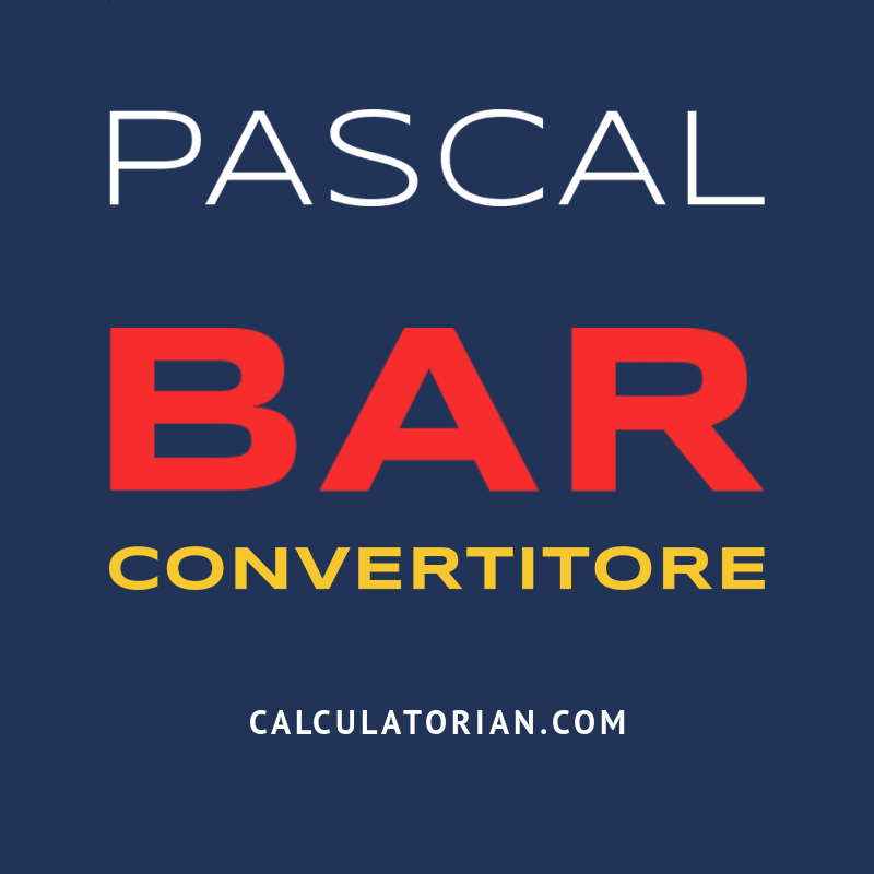 Converti Da Pascal A Bar