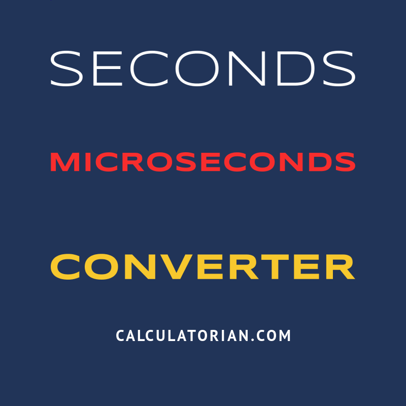 microseconds calculator